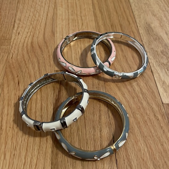 Jewelry | Stack Of Enamel Bangles | Poshmark